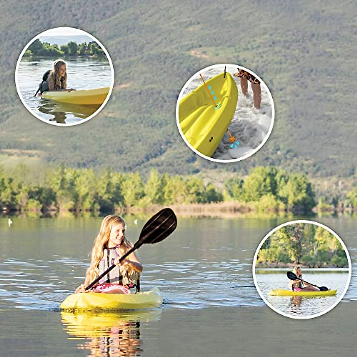 Lifetime 90841 Wave 60 Youth Kayak (Paddle Included), Yellow