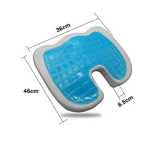 BAUBUY Cojín de Asiento Wheelchairs Seat Cushion Comfort Ergonomic Stable Durable Portable Stimulates Blood Circulation Blue for Pressure Relief