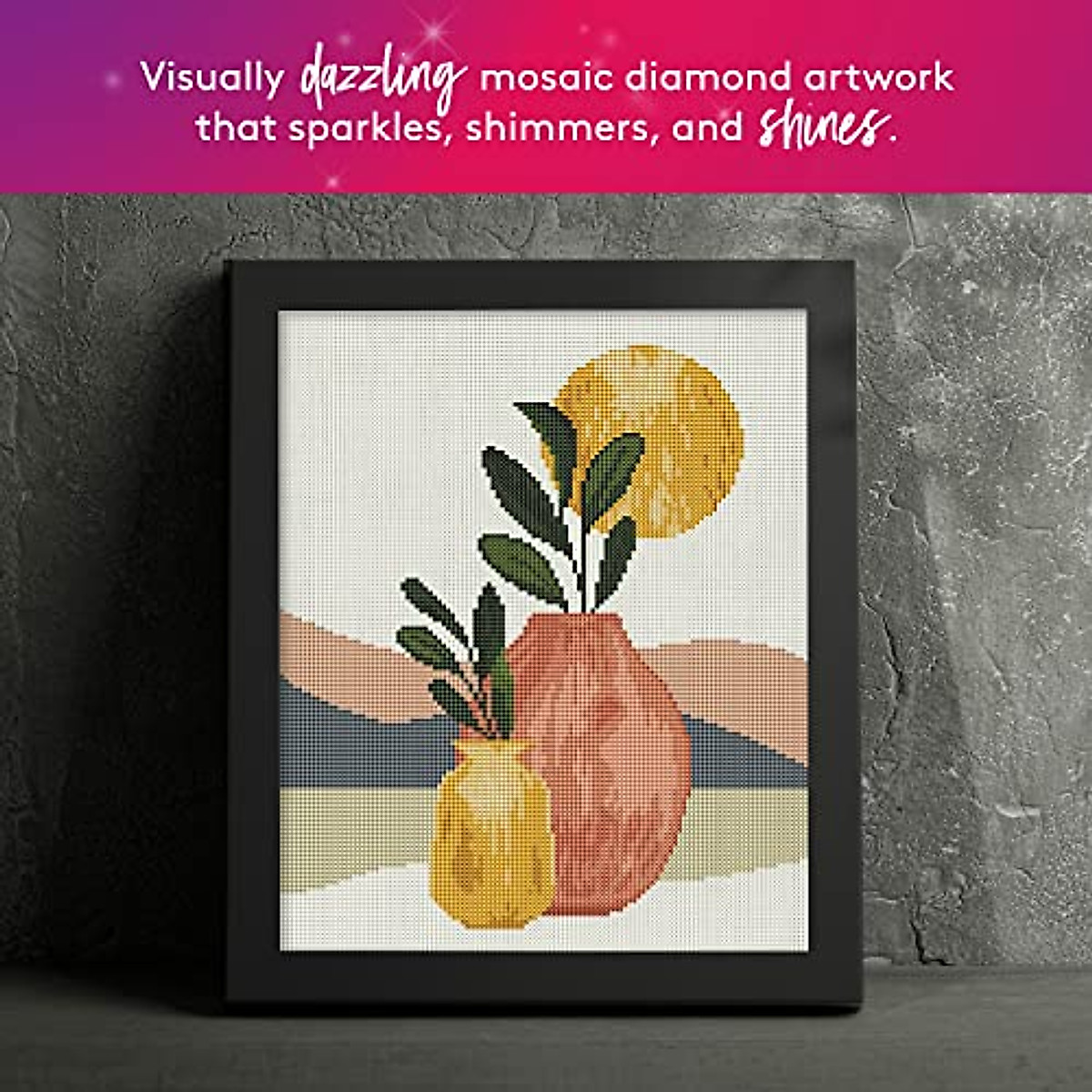 DIAMOND ART CLUB Adobe Moon II Landscape Diamond Painting Kit, 13" x 16" (32.8 x 40.9 cm)