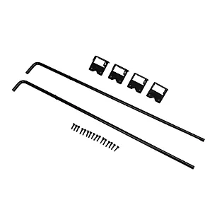 Door Bolt Garden Gate, 2 Pieces Stainless Steel Gate Bolt Bolt Bolt Gate Slider Door Slider Gate Lock Bolt Door Bolt Locking, for Wooden Fences Garden Garage 18 Inches