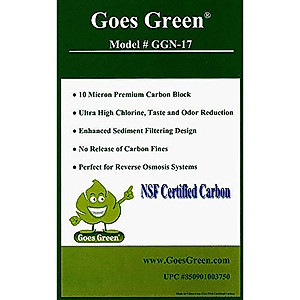 GE Merlin Reverse Osmosis Carbon Pre Filter 1237460, Black