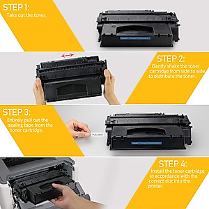 v4ink High Yield Compatible 49X 53X Toner Cartridge Replacement for HP 49X Q5949X 53X Q7553X for use in HP P2015dn P2015 P2015d 1320 1320n 3390 3392 M2727nf P2014 P2010 Printer (Black,2 Packs)