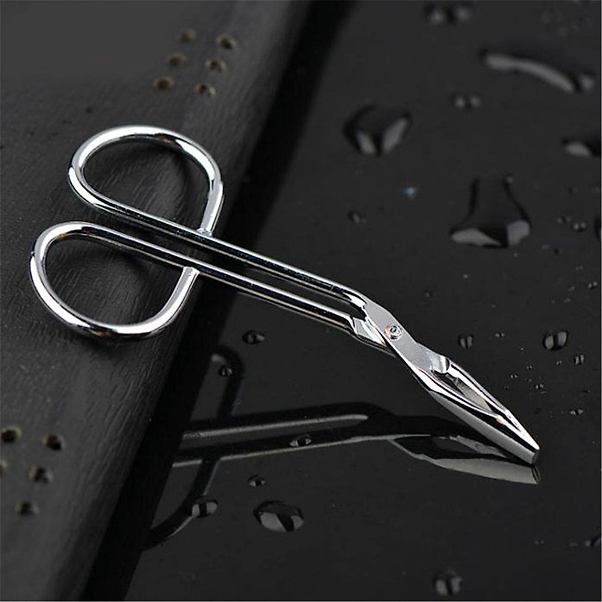 LZIYAN Stainless Steel Eyebrow Scissors Tweezers,Elbow Pliers Clip Scissors,Flat Tip Tweezers Hair Plucker