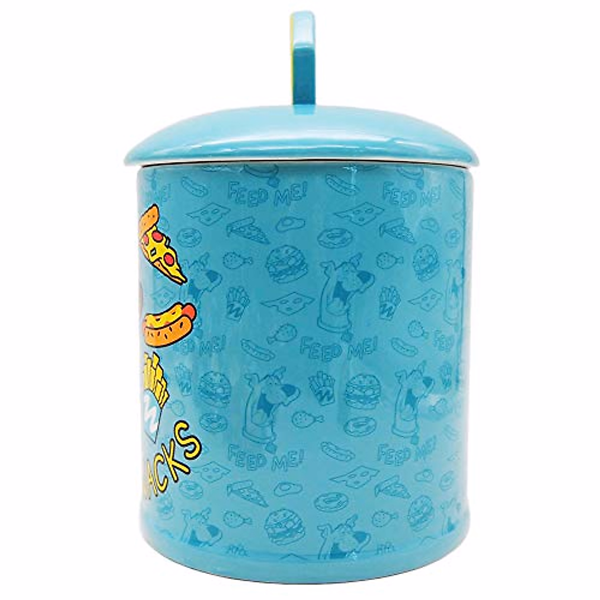 Silver Buffalo Scooby Doo Scooby Snacks Large Canister Ceramic Cookie Jar, 9.5(height) x 7(diameter)