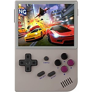RG35XX Handheld Game Console, 3.5 Inch IPS Screen Linux System Retro Video Games Console, Built-in 64G+128G TF Card 8000+ Classic Games, Support HDMI TV Output