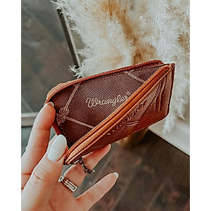 Montana West Wrangler Card Wallet for Women Boho Aztec Credit Card Holder with Zipper Pocket WG2202-W005CF