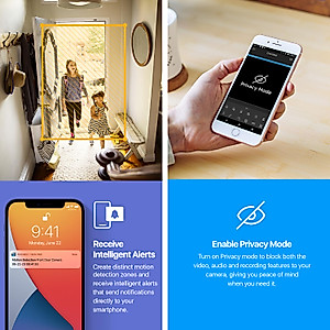 Amcrest ProHD 1080P WiFi 2MP (1920TVL) Indoor Pan/Tilt Security Wireless IP Camera IP2M-841B (Black)