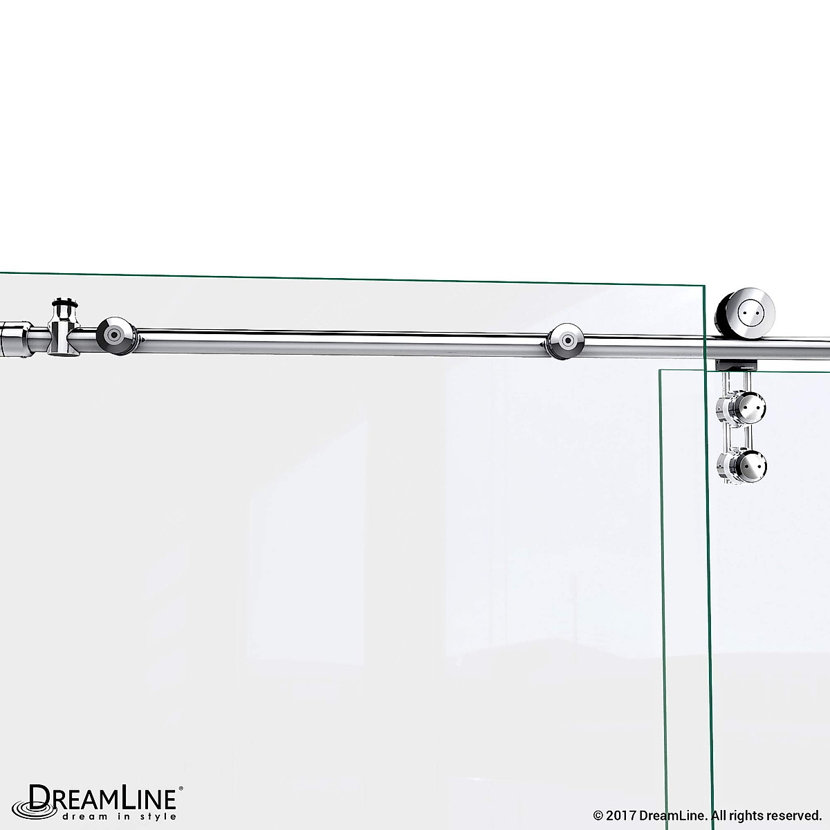 DreamLine SHDR-6260760-08 Shower Door, 56-60" W x 76" H, Polished Stainless Steel