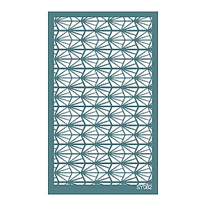 Clay Stencils Flower Style Non Adhesive Silk Screen Printing Stencils Reusable Mesh Stencils Transfer for Earring Making