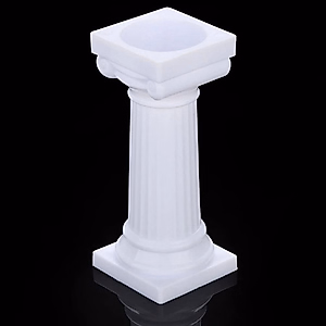 HEMOTON Roman Column Cake Tiered Stands: 4Pcs Plastic Cake Pillars Mold Fondant Holder Multi- Layered Cake Roman Column Support Stand for Wedding Birthday Party Decoration 17cm