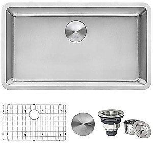 Ruvati 31-inch Undermount Kitchen Sink 16 Gauge Stainless Steel Single Bowl - RVM5931