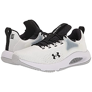 Under Armour Men's HOVR Rise 4 Training Shoe Sneaker, (100) White/White/Black, 9.5