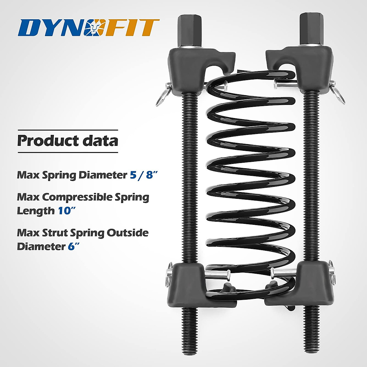 dynofit Solid Coil Spring Compressor Tool, (Set of 2) 21mm Socket 1/2" Drive Safe Universal Set/Kit for Struct Spacer Assembly/Lift Kit/Shock Installation