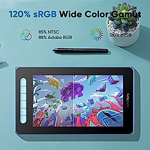 XPPen 10 inch Drawing Tablet Artist 10 2nd,Computer Graphics Tablet with X3 Stylus,Digital Drawing Pad with 8192 Levels Pressure Sensitive & 6 Shortcut Keys,Designed for PC,Laptop,Android(Blue)