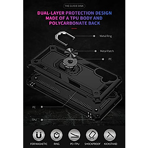 Anvzle for Samsung Galaxy A04 Case with [2 Pack] Tempered Glass Screen Protector, Galaxy A04S Case Dual Layer Protective Heavy Duty [Military-Grade] Full-Body Shockproof Phone Cover (Black)