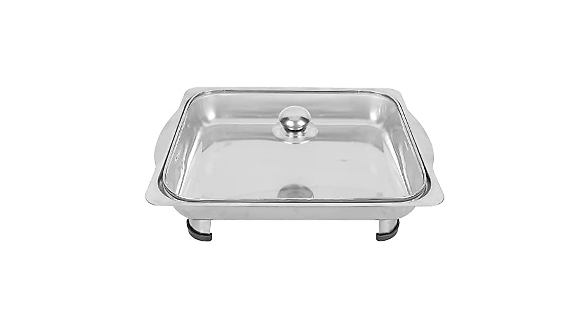 Stainless Steel Buffet Chafing Dish with Glass Covers for Parties