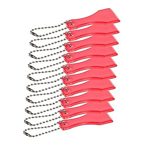 Abaodam 20 Pcs Multi-use Plastic Scraper Tool Efficient Lotto Ticket Scratcher Portable Label and Film Remover Plastic Scraper Hanging Keychain