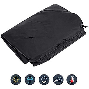 HERSENT Outdoor Patio Chiminea Cover Waterproof Protective Chimney Fire Pit Heater Cover for Outdoor Garden Backyard HZC69