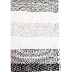 IPPINKA Senshu Japanese Towel, Ultra Soft, Quick-Drying, Two-Tone Stripes, Grey (Set of 3 Towels)