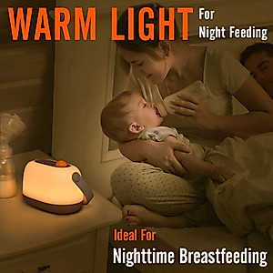 Night Light for Kids-Baby Night Light, 3000K Gentle Light Perfect for Night While Nursing and Changing Baby, Stepless Dimmable, Soft Silicone Strap for Baby to Exercise Grip Ability