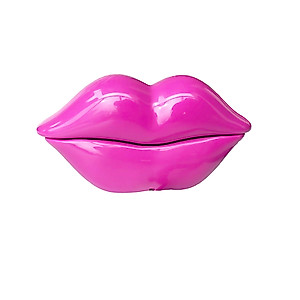 Corded Lip Phone, Benotek Novelty Landline Phone for Home/Office/Shops/Party Decor, Real Wired Funny Mouth Cartoon Telephone for Gift (Rose)