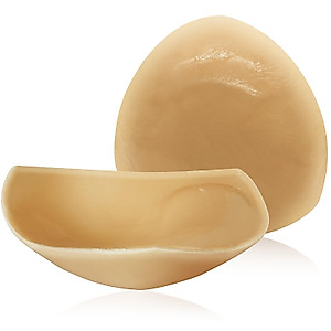 GULIFAN Double Sided Sticky Bra Inserts - Silicon Women’s Adhesive Bra Pads Removable Breathable Push Up Sticky Bra Cups Inserts Breast Enhancer