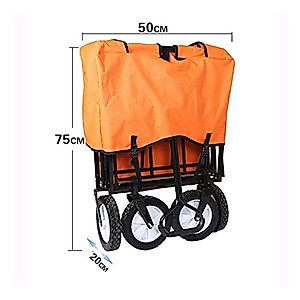 NEOCHY Trolleys,Shopping Cart Mini Oxhome Shopping Cart Portable Fold Trolley Trailer Double Brake Luggage Cart Grocery Cart/8