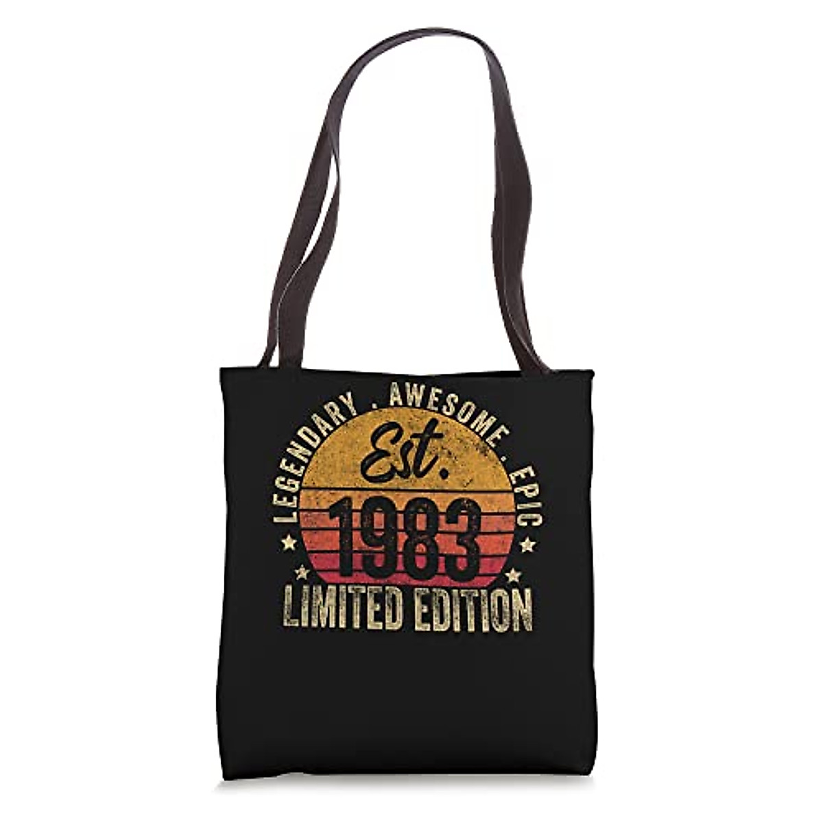 40th Birthday Vintage 40 Year Old Est 1983 Limited Edition Tote Bag