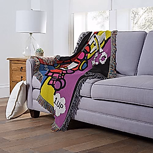 Northwest Woven Tapestry Throw Blanket, 48" x 60", Hello Kitty Cute Game