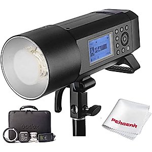 Godox AD400 Pro AD400Pro 400ws GN72 TTL Battery-Powered Monolight, 1/8000 HSS Outdoor Flash Strobe Light, Built-in Godox 2.4G System, 390 Full Power Pops, 0.01-1s Recycle Time, 30w LED Modeling Lamp