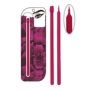Eyebrow Pomade Tool For Stamping Hair Like Strokes With Brow Tint To Fill Brows For Angled Brow Brown Black | Razor Thin Edge Makeup Spatula For Cosmetic Pallette Liquid Concealer Foundation Eyeliner