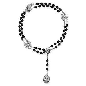 Venerare Traditional Catholic Seven Sorrows Rosary (Black Wood)