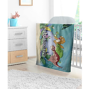 LOGOVISION Land Before Time Lightweight Baby Blanket, 30"X40", Littlefoot & Friends Unisex for Infants Girls & Boys