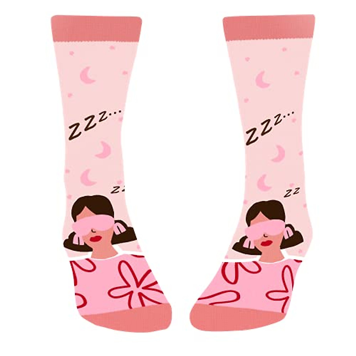 AGRIMONY Funny Socks for Women Girls - Do Not Disturb I'm Sleeping Socks Novelty Fun Cute Fun Funky Cotton Socks - Teen Girls Mom Stocking Stuffers Christmas Valentines Funny Gifts