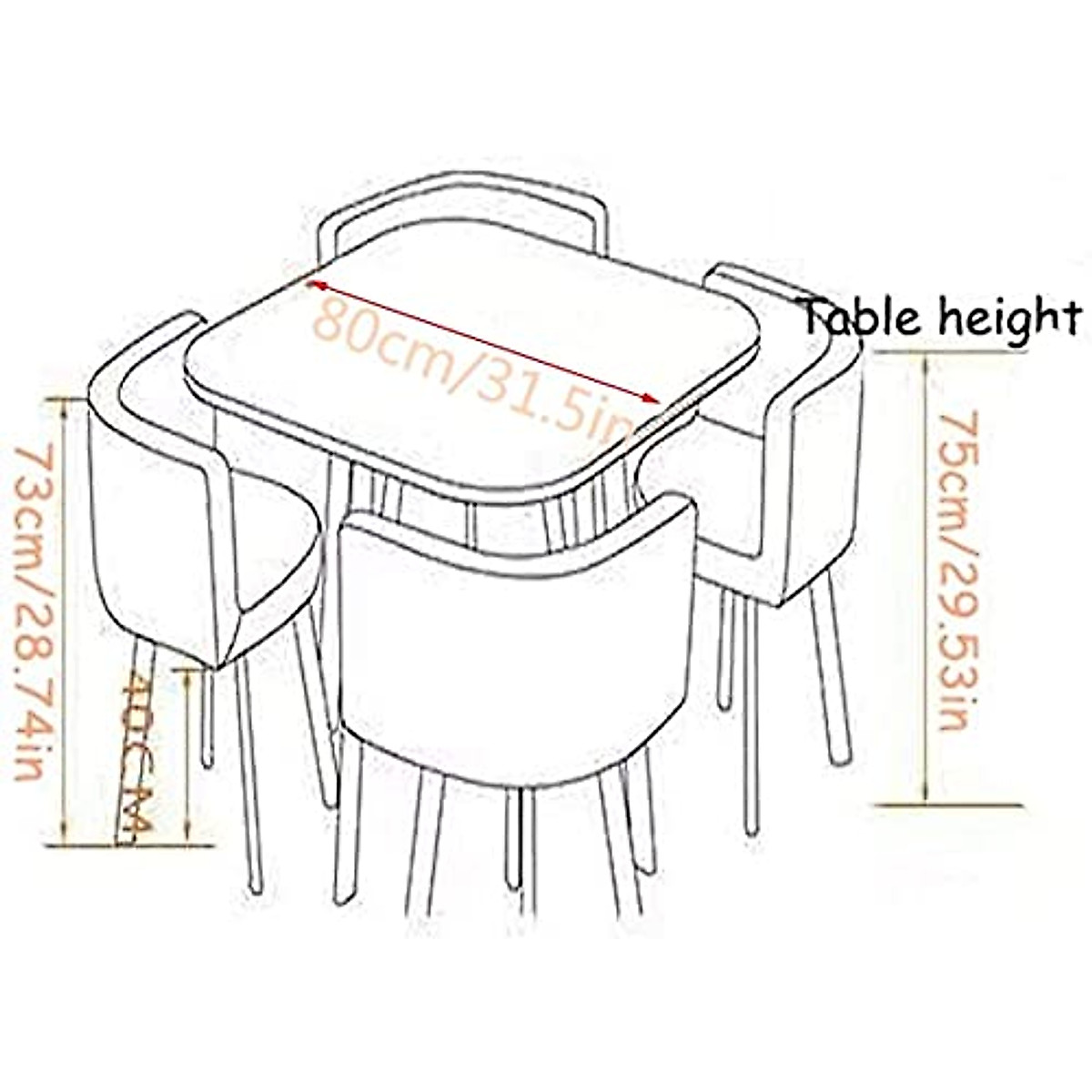 Office Business Hotel Lobby Dining Table Set, Business Coffee Table Office Table and Chair Set, Cafe Table and Chair Set Office Lounge Meeting Room Study Room Study Room Bedroom Living Room Hotel Rece
