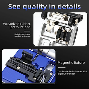 Cruiser FC-6S Optical Fiber Cleaver High Precision Stripping Cutter Tools Cleaves for SUMITOMO with 36,000 Cleaves and Coating Diameter: 250um - 900um