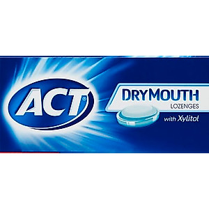ACT Dry Mouth Lozenges with Xylitol, Soothing Mint, 36 Lozenges