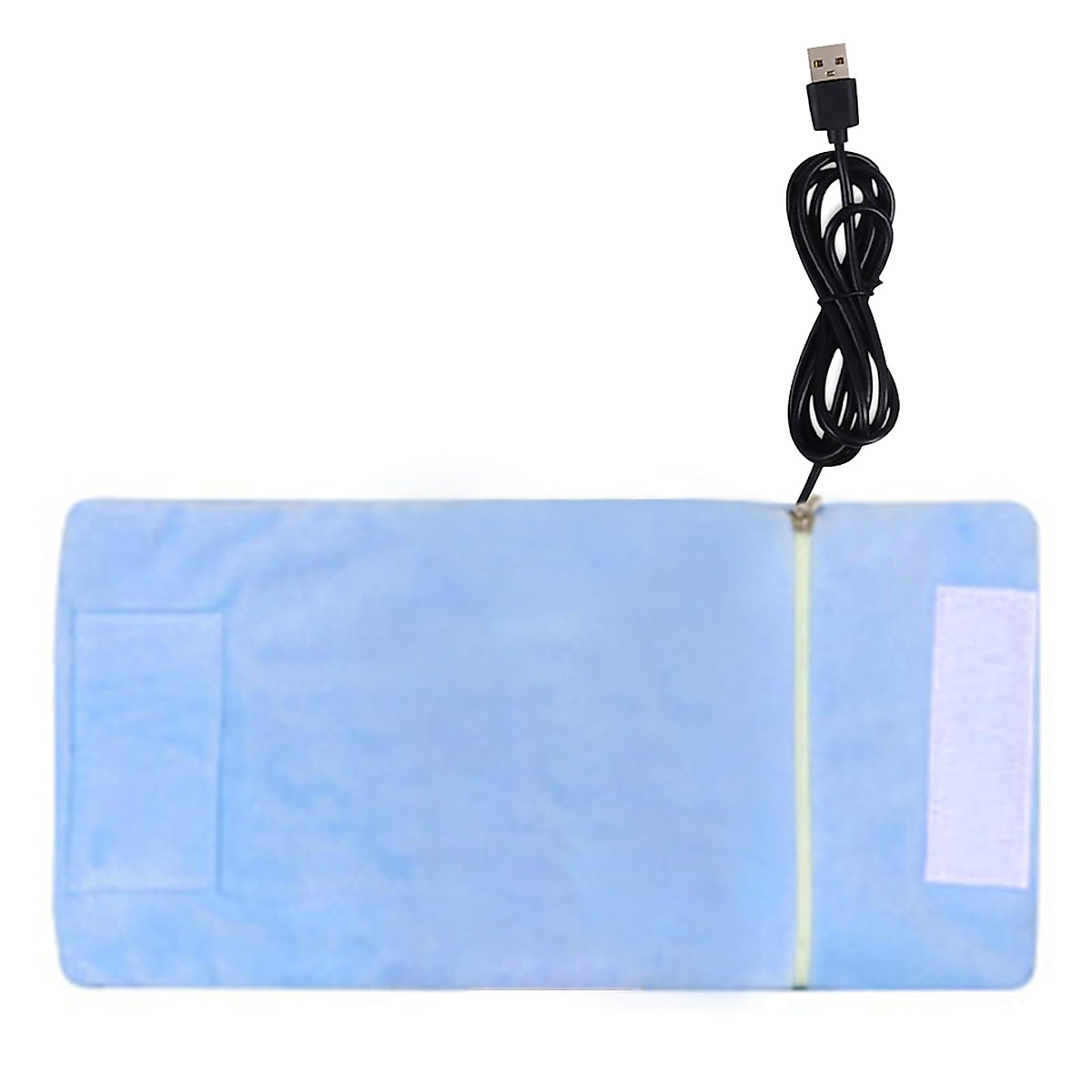 Bottle Warmer, Crystal Velvet USB Portable Travel Mug Milk Warmer Insulated Storage Bag, Sandwich Structure Insulated Safety Design (Blue)