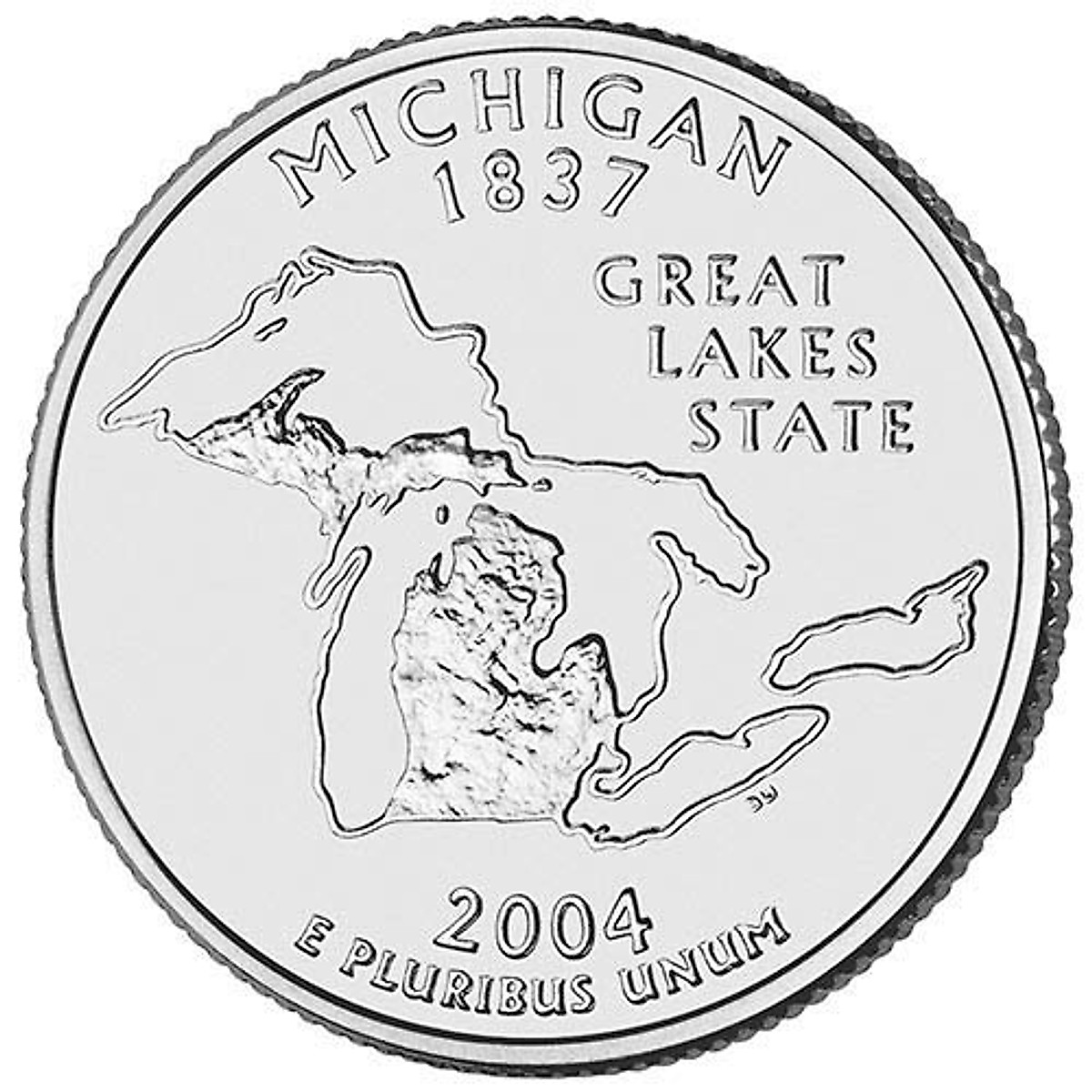 2004 P & D BU Michigan State Quarter Choice Uncirculated US Mint 2 Coin Set