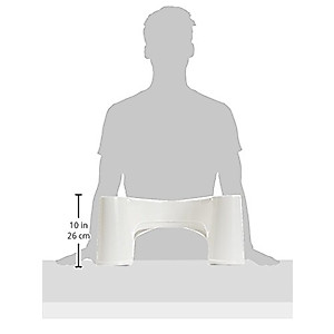 Squatty Potty The Original Bathroom Toilet Stool, 7 inch and 9 inch, White, (Pack of Two)