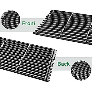 Blackhoso Grill Grates Replacement Parts for Charbroil Tru-Infrared 466242715 463242715 463242716, Cast Iron Infrared Grill Grates for Charbroil 463276016 466242815, Lowes 606682 639322 Gas Grills