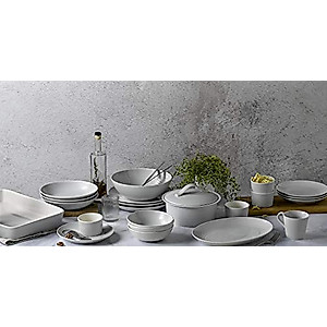 Royal Doulton Maze Oval Platter 32cm Light Grey