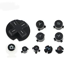 Limentea Plastic Full Buttons Power ON Off Button Home ABXY Button D-Pad for Wii U Gamepad Controller