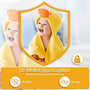 Dr.meter Baby Monitor with 2 Cameras: 4.3'' LCD Screen Audio and Video Baby Monitor with 2X or 4X Zoom, Night Light, 2-Way Talk, Remote Pan-Tilt-Zoom, VOX Mode Infrared Night Vision - No WiFi