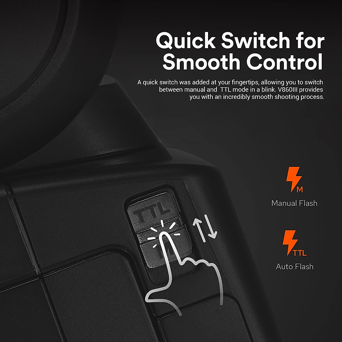 Godox V860III V860III-S TTL Flash for Sony, 2.4G 1/8000S HSS Flash Speedlite, 7.2V/2600mAh Li-ion Battery, 10 Levels LED Modeling Light, Speedlight Compatible for Sony Camera