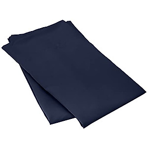 Amazon Basics Microfiber Pillowcase, Set of 2, Navy Blue, 31.5" L x 19.7" W