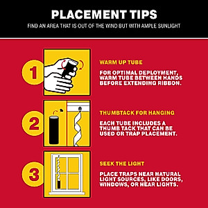 Catchmaster Fly Trap Bundle, Fly Bag 2-Pack & Fly Ribbon 20-Pack, Fruit Fly Traps for Indoors & Outdoors, for Garage, Backyard, Pool, Patio & Camping