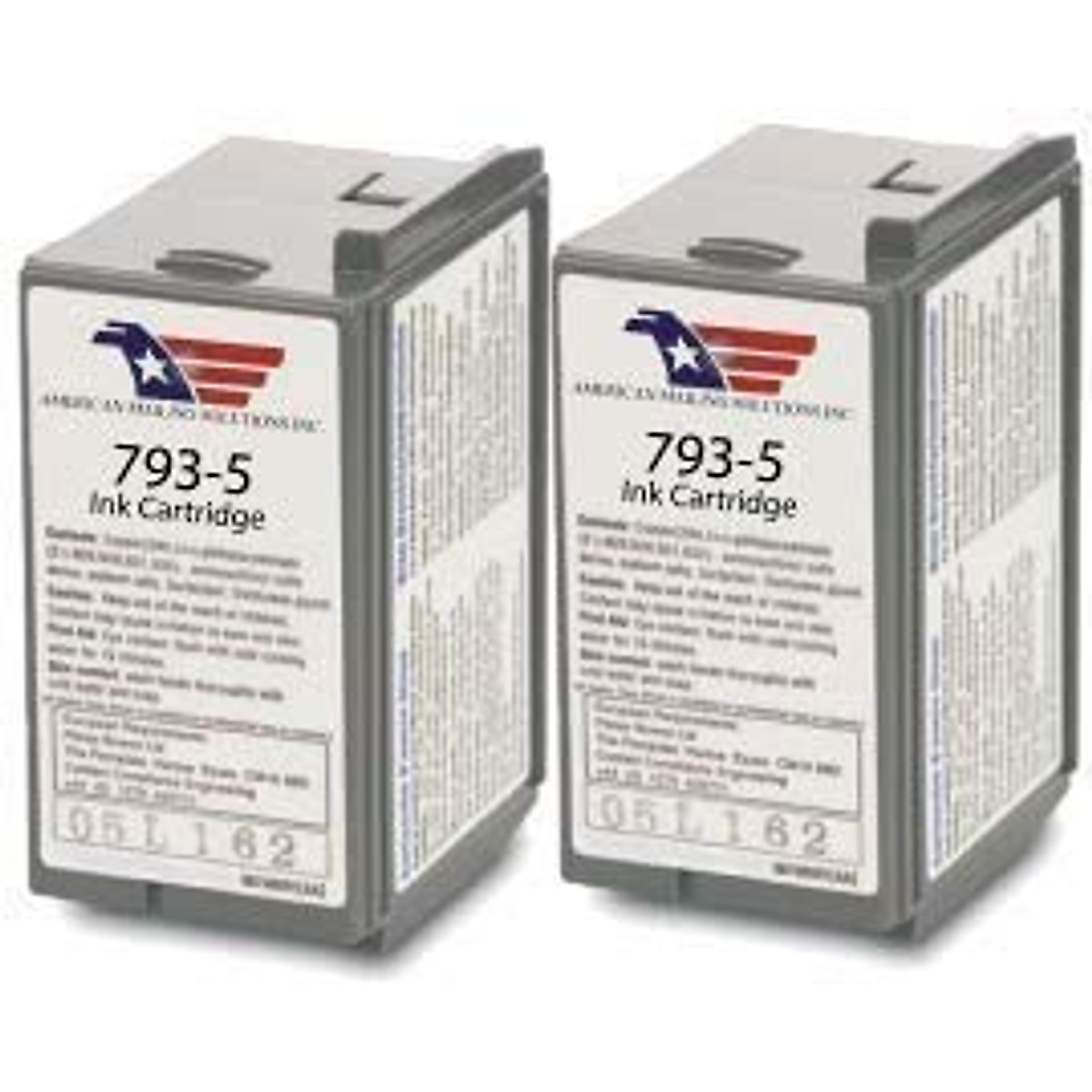 American MAILING Solutions INC. | 2-Pack | PB 793-5 Replacement Red Fluorescent Ink Cartridge for Postage Meters DM100i, DM125i, DM150i, DM175i, DM200L, DM225, SendPro 300, C200, C300, C400, C425