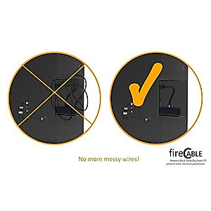 fireCable Wireless Power Adapter for Firestick4kmaxx 2024 | Powers Fire Stick from TV | Eliminating AC Outlet Decluttering Messy TV Cords