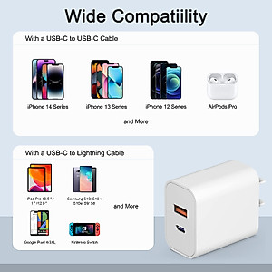 USB C Wall Charger for iPhone 15,iPhone 15 Charger Block 3-Pack,Charging Blocks Box iPhone Charger Block for Compatible with iPhone 15/iPhone 15 Pro/iPhone 15 Pro Max/14/13/12 Pro/iPad Pro/Samsung